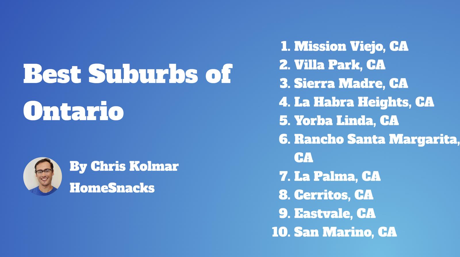 10 Best Ontario Suburbs To Live In [2025] | HomeSnacks