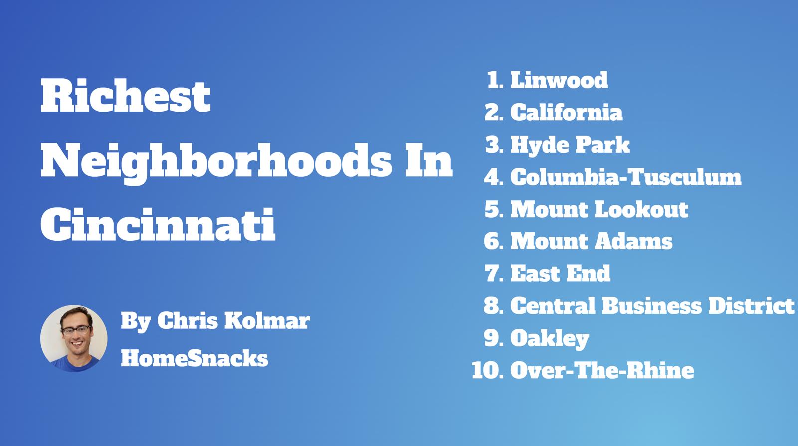 10 Richest Neighborhoods In Cincinnati, OH [2025] | HomeSnacks