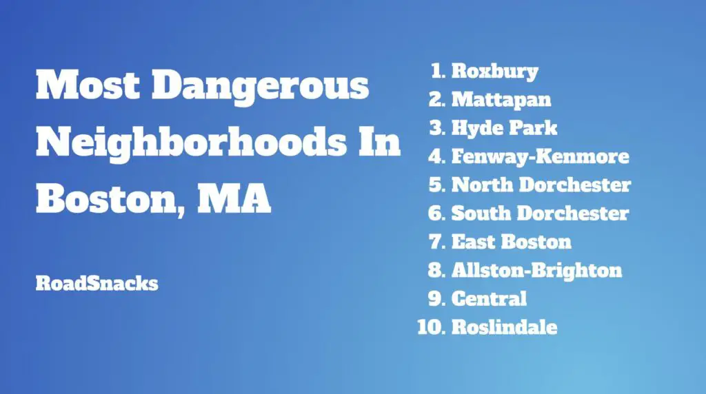 10 Most Dangerous Neighborhoods In Boston, MA [2025]