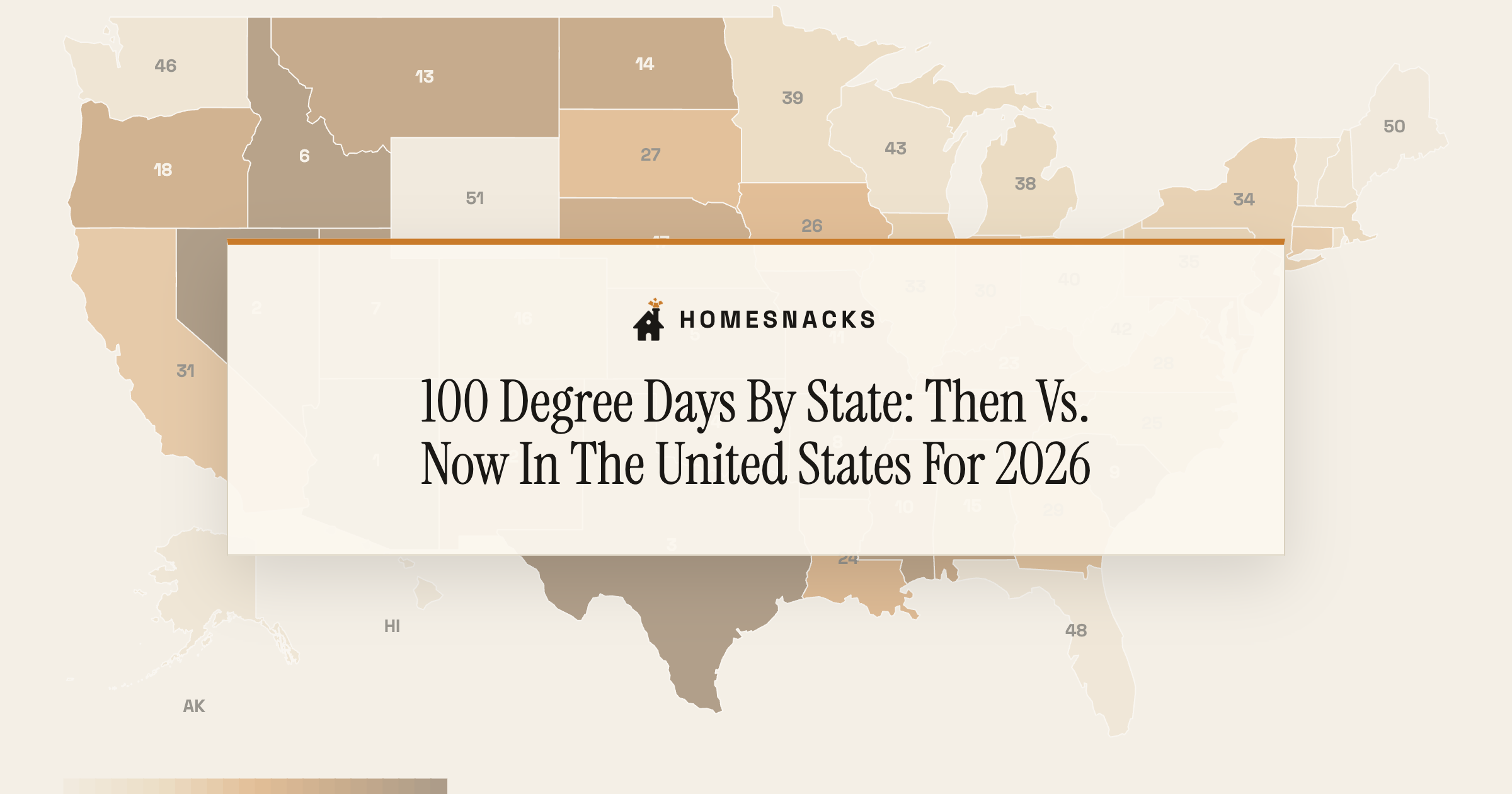 100 Degree Days By State: Then Vs. Now In The United States For 2026